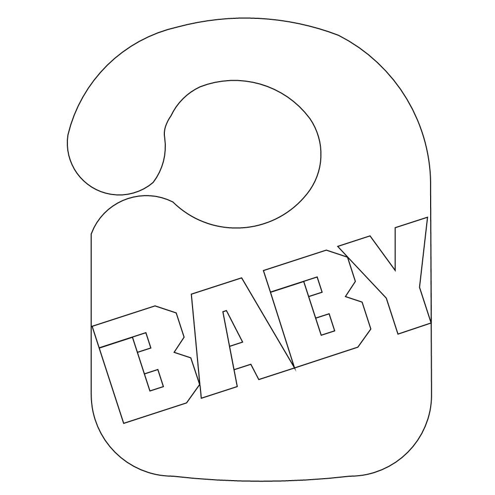 Baby Bib Coloring Coloring Pages