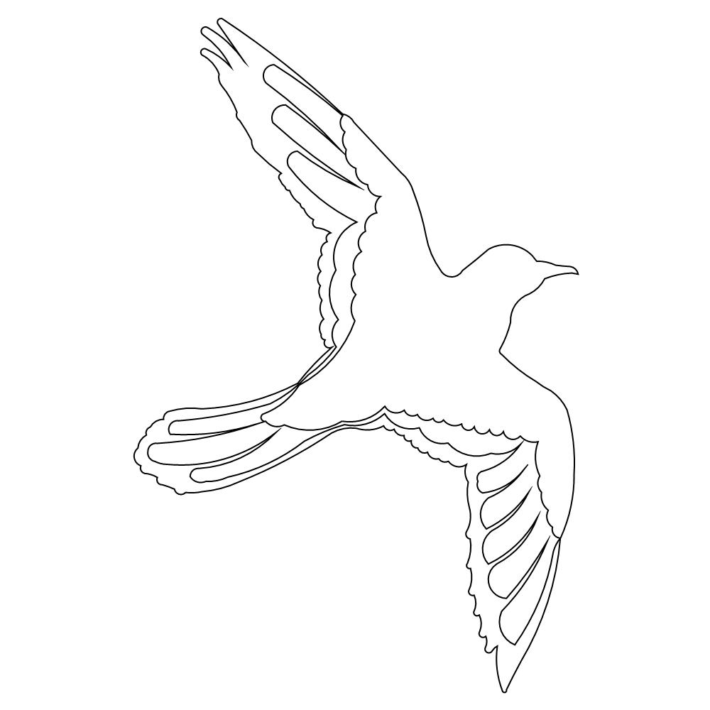 flying bird.jpg (1000×1000) | Bird drawings, Birds flying, Drawings