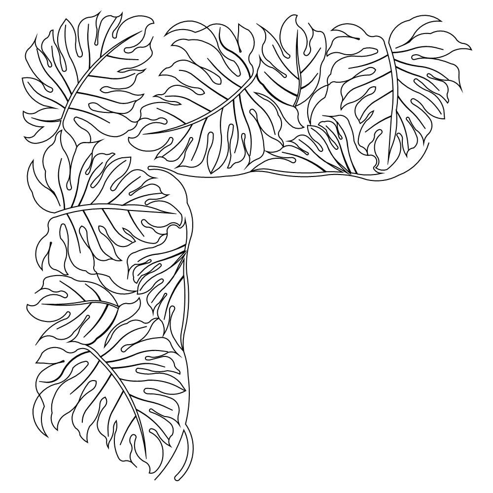 88 Jungle Leaf Coloring Pages | Gabriel Romero Adriano